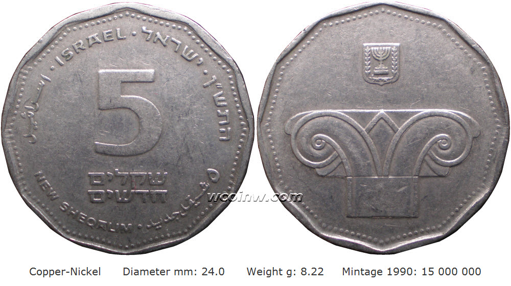 WORLD COIN COLLECTION - ISRAEL - New Sheqel